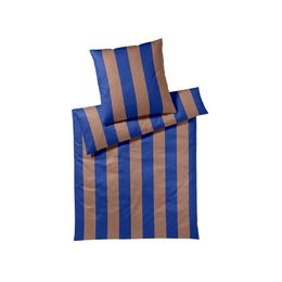 Elegante Bettw&auml;sche Duo in kobalt mousse | Gr.: 135 x 200 + 80 x 80 cm