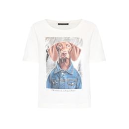 Betty Barclay Casual-Shirt mit Aufdruck in Patch White/Dark Blue | Gr.: 44