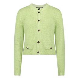 Betty Barclay Strick-Cardigan mit aufgesetzten Taschen in Foam Green | Gr.: 48