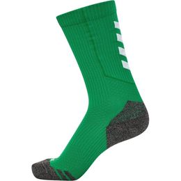 Hummel Sportsocken "Hmlpro Training Socks Low" in Gr&uuml;n | Gr.: 35-38