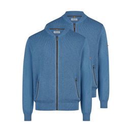 Redmond Strickjacke Basic in Blau | Gr.: L