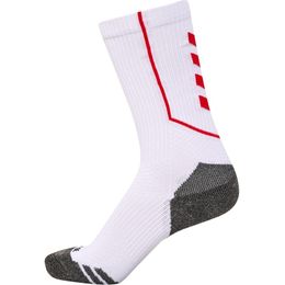 Hummel Sportsocken "Hmlpro Training Socks Low" in Wei&szlig; | Gr.: 43-46