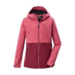 Killtec M&auml;dchen Softshelljacke &raquo;KOS 153 GRLS SFTSHLL JCKT&laquo; Winddichte, wasserabweisende Softshelljacke mit Kapuze 140