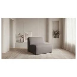 1,5-Sitzer OTTO HOME "Kelani", grau (taupe), B:90cm H:73cm T:93cm, 100% Polyester, Sofas, mit dekorativer Knopfsteppung an den Armlehnen