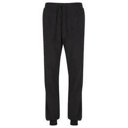 Stoffhose Urban Classics "Urban Classics Light Terry Basic Sweatpants", Herren, Gr. S, US-Gr&ouml;&szlig;en, schwarz, 95% Baumwolle, 5% Elasthan, unifarben, loose fit, Hosen Stoffhose