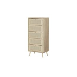 Roomers Kommode Rafia Premium &brvbar; holzfarben &brvbar; Ma&szlig;e (cm): B: 60 H: 126 T: 40.0 &raquo; H&ouml;ffner