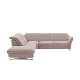 Hukla Ecksofa Mikrofaser Michelle rosa/pink Ma&szlig;e (cm): B: 292 H: 99 T: 258.0 &raquo; H&ouml;ffner