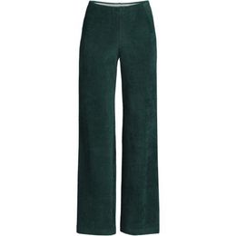 LANDS' END Strickcord-Hose mit weitem Bein, Damen,  Gr&uuml;n, Baumwolle/Polyester-Mischung, by Lands' End