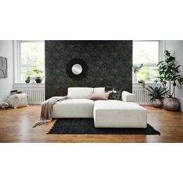 Ecksofa Home Affaire "Noord mit Kedernaht, Breite 227 cm, L-Form", beige (sand), B:227cm H:71cm T:161cm, 94% Polyester; 6% Nylon, Sofas, Ecksofa, mit Kedernaht, Breite 227 cm, Cord, Struktur