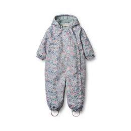 Jumpsuit Wheat "Wheat Snowsuit Adi", M&auml;dchen, Gr. 86, soft rain flowers, 100% Nylon, unifarben, normal, Overalls Jumpsuit