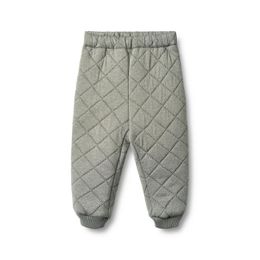 Stoffhose Wheat "Wheat Thermo Pants Alex", M&auml;dchen, Gr. 86, thunder melange, 100% Polyester (Recycelt), unifarben, normal, Hosen Stoffhose