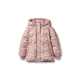 Allwetterjacke Wheat "Wheat Puffer Jacket Eli", M&auml;dchen, Gr. 104, rose powder flowers, 100% Polyester, mehrfarbig, normal, ohne Ausschnitt, Jacken, atmungsaktiv