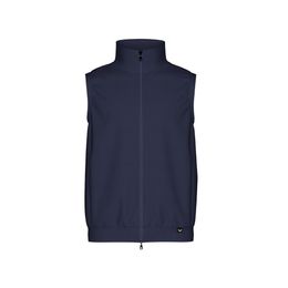 Steppweste TRIGEMA "TRIGEMA Weste aus bequemem Sweat-Material", Herren, Gr. L, blau (navy), 70% Baumwolle, 30% Polyester, Westen Steppweste