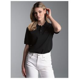 Poloshirt TRIGEMA "TRIGEMA Poloshirt DELUXE Piqu&eacute;", Damen, Gr. 4XL, schwarz, 100% Baumwolle, Basic, Shirts