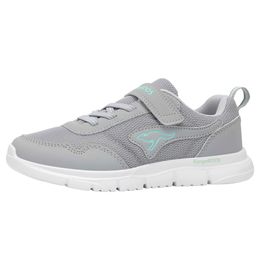 Sneaker Kangaroos "K-ETK POSSUM EV", M&auml;dchen, Gr. 30, vapor grau, cabbage, Mesh, Synthetik, Schuhe Sneaker