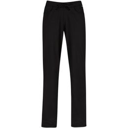 Jerseyhose TRIGEMA "TRIGEMA H&uuml;fthose DELUXE Baumwolle", Damen, Gr. XL, US-Gr&ouml;&szlig;en, schwarz, 100% Baumwolle, Basic, Hosen Jerseyhose
