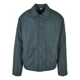 Winterjacke Urban Classics "Urban Classics Herren Utility Jacket", Herren, Gr. L, bottlegr&uuml;n, 100% Polyester, unifarben, oversize, amerikanischer Ausschnitt, Jacken Winterjacke