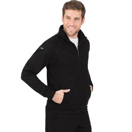 Trainingsjacke TRIGEMA "TRIGEMA Raglanjacke", Herren, Gr. S, schwarz, 100% Baumwolle, Jacken Trainingsjacke