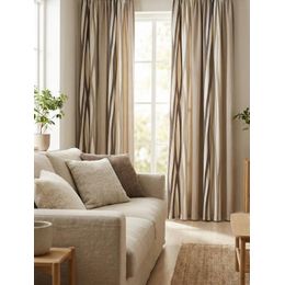 Vorhang WIRTH "Brooklyn" Gr. 1, braun, B:145cm H:150cm, Polyester, Gardinen