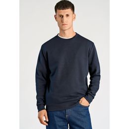 Sweatshirt Junk De Luxe "Sweatshirt Relaxed Fit", Herren, Gr. L, navy, Obermaterial: 60% Baumwolle, 40% Polyester, l&auml;ssig geschnitten, Sweatshirts Sweatshirt