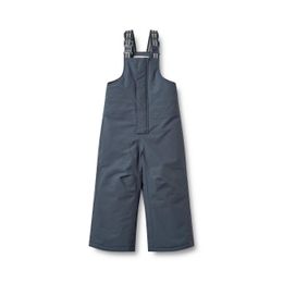 Latzhose Wheat "Wheat Ski Trousers Loopa", Jungen, Gr. 128, Normalgr&ouml;&szlig;en, grau blau, 100% Nylon, normal, Hosen