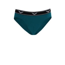 Slip TRIGEMA "TRIGEMA Sportslip im Doppelpack", Herren, Gr. L, 2 Stk., blau (saphir), 95% Baumwolle, 5% Elasthan, Unterhosen Slip