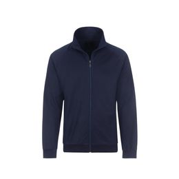 Sweatjacke TRIGEMA "TRIGEMA Raglanjacke aus Sweat-Qualit&auml;t", Herren, Gr. 5XL, blau (navy), 70% Baumwolle, 30% Polyester, Sweatjacken Sweatjacke