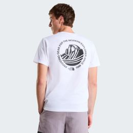 T-Shirt The North Face "M MONTE REGULAR SHORT SLEEVE TEE-GRAPHIC", Herren, Gr. XXL, tnf wei&szlig;, Obermaterial: 60% Baumwolle, 40% Polyester, Shirts T-Shirt, normale Passform, kurze &Auml;rmel, f&uuml;r Sport und Outdoor