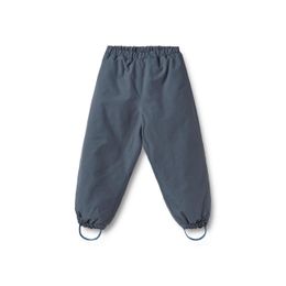 Stoffhose Wheat "Wheat Ski Pants Jay", M&auml;dchen, Gr. 110, Normalgr&ouml;&szlig;en, grau blau, 100% Nylon, unifarben, normal, Hosen Stoffhose