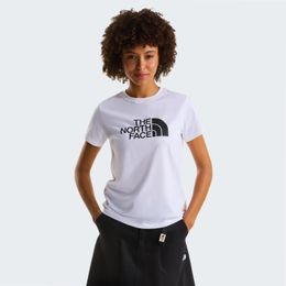 T-Shirt The North Face "W EVOLUTION HALF DOME SLIM SHORT SLEEVE TEE", Damen, Gr. XXL, tnf wei&szlig;, Obermaterial: 100% Baumwolle, Shirts T-Shirt, schmaler Schnitt, kurze &Auml;rmel, atmungsaktives Material