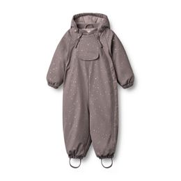 Jumpsuit Wheat "Wheat Wintersuit Evig", M&auml;dchen, Gr. 86, lila stone stars, 100% Polyester (Recycelt), unifarben, normal, Overalls Jumpsuit