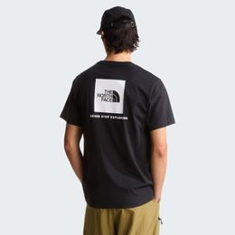 T-Shirt The North Face "M EVOLUTION BOX NSE REGULAR SHORT SLEEVE", Herren, Gr. XL, tnf schwarz, tnf wei&szlig;, Obermaterial: 100% Baumwolle, Shirts T-Shirt, normale Passform, Kurzarm, aus Baumwollmischjersey