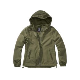 Allwetterjacke Brandit "Brandit Damen Ladies Summer Windbreaker Frontzip", Damen, Gr. XS, olive, 100% Polyester, mehrfarbig, normal, ohne Ausschnitt, Jacken