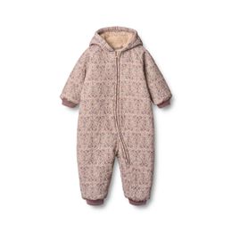 Jumpsuit Wheat "Wheat Thermo Suit Krammo", M&auml;dchen, Gr. 92, rose dust tapestry, 100% Polyester (Recycelt), unifarben, normal, Overalls Jumpsuit
