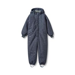 Jumpsuit Wheat "Wheat Snowsuit Miko", M&auml;dchen, Gr. 104, graublau, 100% Recycled Polyamide/Nylon, normal, Overalls Jumpsuit