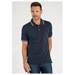 Poloshirt Bison "Poloshirt Comfort Fit", Herren, Gr. 4XL, navy 625, Obermaterial: 50% Baumwolle, 50% Polyester, l&auml;ssig geschnitten, Rundhals, Shirts