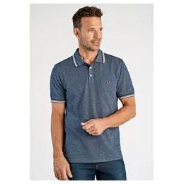 Poloshirt Bison "Poloshirt Comfort Fit", Herren, Gr. 4XL, blau 625, Obermaterial: 50% Baumwolle, 50% Polyester, l&auml;ssig geschnitten, Rundhals, Shirts