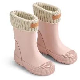 Stiefel Wheat "Wheat Rubber Boot Thermo Wader", M&auml;dchen, Gr. 24, rose powder, unifarben, Schuhe Stiefel