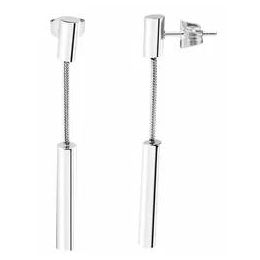 Adelia&acute;s Paar Ohrh&auml;nger ADELIA ́S "Damen Ohrstecker aus poliertem Edelstahl &Oslash; 4 mm", silber, Ohrringe, Damen, Damen, Edelstahl