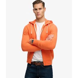 Superdry Herren Monogram Hoodie mit Stickerei und Rei&szlig;verschluss Orange - Gr&ouml;&szlig;e: L 1040607000940K9R003