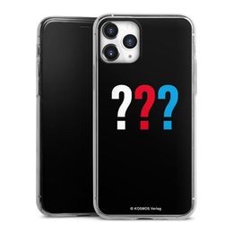 DeinDesign iPhone 11 Pro Handy Slim Case Silikon Handyh&uuml;lle transparent H&uuml;lle extra d&uuml;nn Logo Die Drei ??? Official Licensed Product Silikon Slim Case