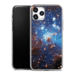 DeinDesign iPhone 11 Pro Handy Slim Case Silikon Handyh&uuml;lle transparent H&uuml;lle extra d&uuml;nn Galaxy Weltall Star Silikon Slim Case