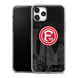 DeinDesign iPhone 11 Pro Handy Slim Case Silikon Handyh&uuml;lle transparent H&uuml;lle extra d&uuml;nn Logo Official Licensed Product Fortuna D&uuml;sseldorf Silikon Slim Case