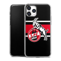 DeinDesign iPhone 11 Pro Handy Slim Case Silikon Handyh&uuml;lle transparent H&uuml;lle extra d&uuml;nn Official Licensed Product 1. Fc K&ouml;ln Logo Silikon Slim Case