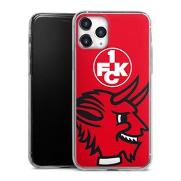 DeinDesign iPhone 11 Pro Handy Slim Case Silikon Handyh&uuml;lle transparent H&uuml;lle extra d&uuml;nn 1. Fc Kaiserslautern 1. Fck Devil Silikon Slim Case