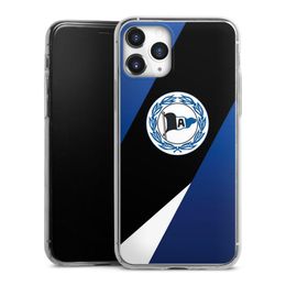 DeinDesign iPhone 11 Pro Handy Slim Case Silikon Handyh&uuml;lle transparent H&uuml;lle extra d&uuml;nn Dsc Arminia Bielefeld Official Licensed Product Silikon Slim Case