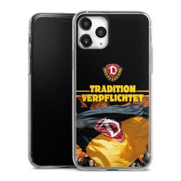 DeinDesign iPhone 11 Pro Handy Slim Case Silikon Handyh&uuml;lle transparent H&uuml;lle extra d&uuml;nn Sgd Sg Dynamo Dresden Merchandise Silikon Slim Case
