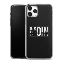 DeinDesign iPhone 11 Pro Handy Slim Case Silikon Handyh&uuml;lle transparent H&uuml;lle extra d&uuml;nn Official Licensed Product Hsv Hamburger Sv Silikon Slim Case