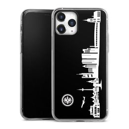 DeinDesign iPhone 11 Pro Handy Slim Case Silikon Handyh&uuml;lle transparent H&uuml;lle extra d&uuml;nn Skyline Sge Eintracht Frankfurt Silikon Slim Case