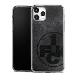 DeinDesign iPhone 11 Pro Handy Slim Case Silikon Handyh&uuml;lle transparent H&uuml;lle extra d&uuml;nn Concrete 1. Fc Kaiserslautern 1. Fck Silikon Slim Case